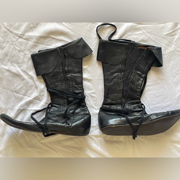 Shoes | Medieval Cosplay Pirate Leather Lace Up Theatre Boots | Poshmark